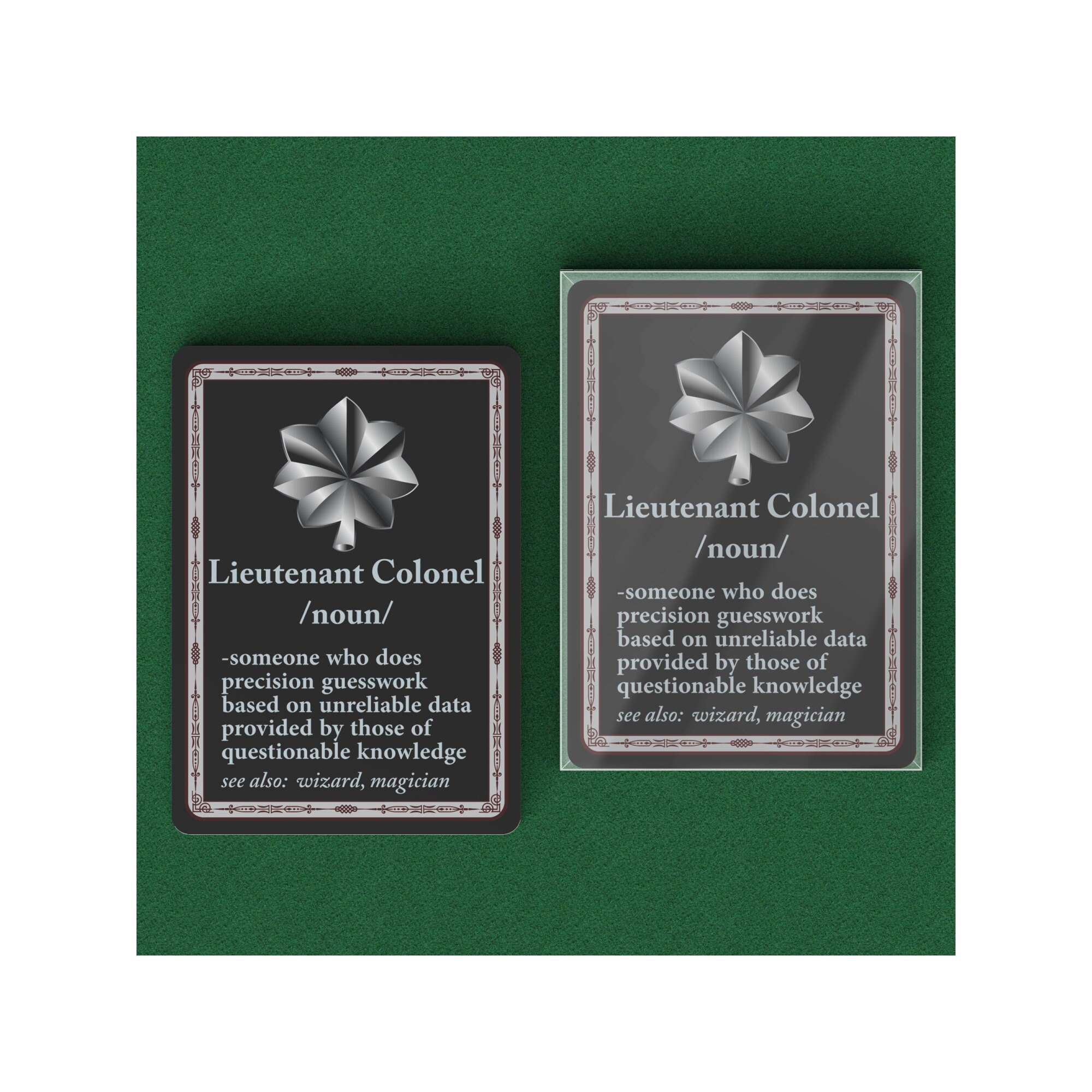 US Army Air Force Lieutenant Colonel Playing Cards Retirement - Etsy