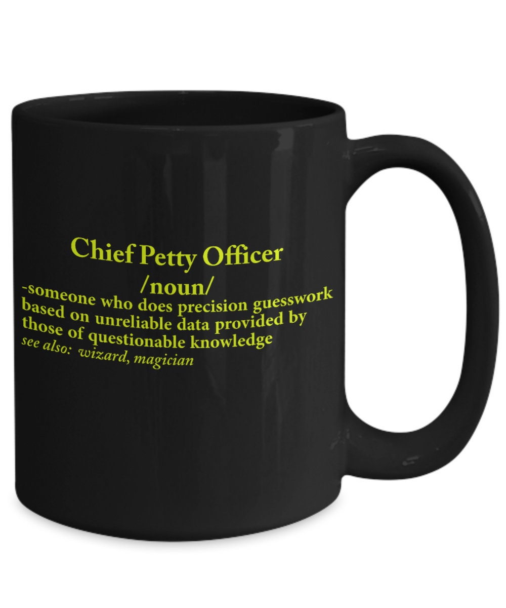 US Navy Chief Petty Officer Mug Gold Chief Petty Officer | Etsy