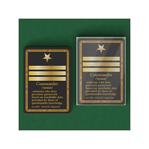 US Navy Commander Playing Cards Gift, Naval Commander Promotion or ...