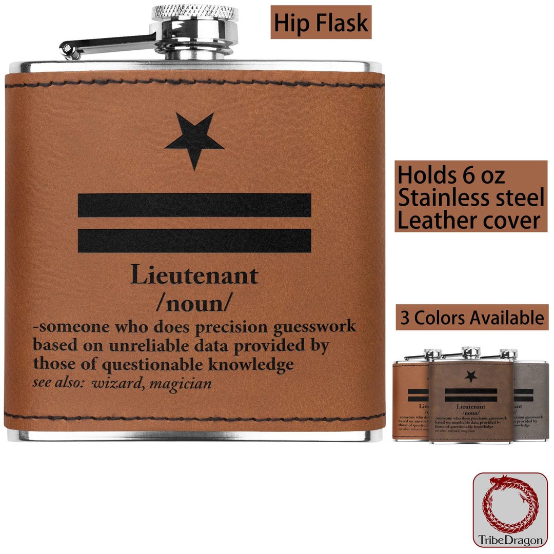 US Navy Lieutenant Definition Hip Flask 6 Oz TD1320 - Etsy