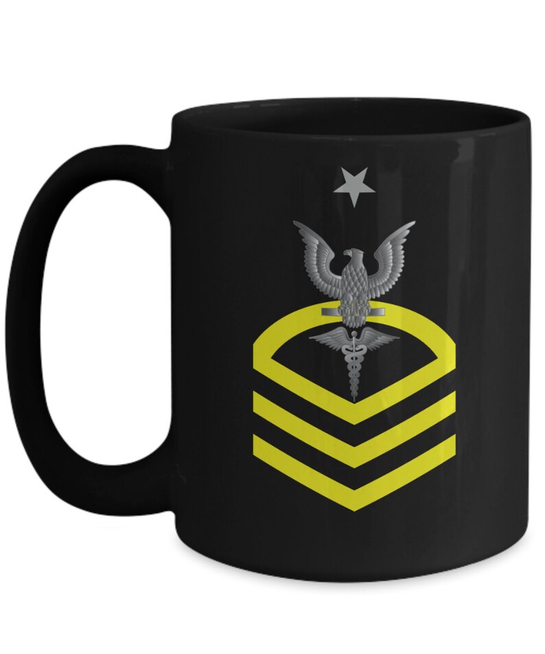 US Navy Senior Chief Petty Officer Hospital Corps Mug Chief - Etsy