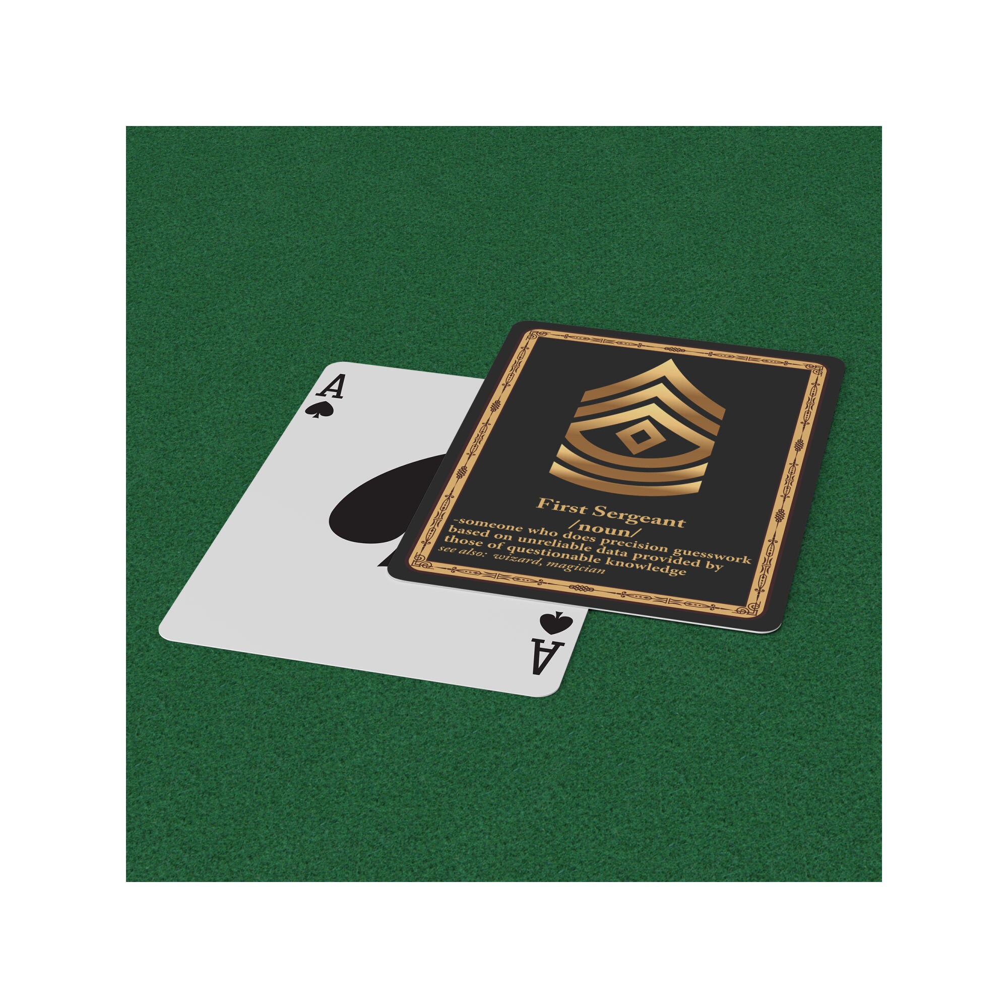 US Army First Sergeant Playing Cards First Sergeant - Etsy