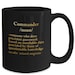 US Navy Commander Coffee Mug Gift - Naval Commander Promotion Gift ...