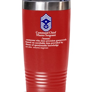 Command Chief Master Sergeant 20/30oz Coffee Tumbler Mug Command Chief ...