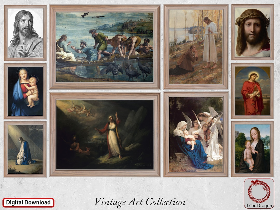Collection of Traditional Catholic Religious Historical Artwork Prints ...