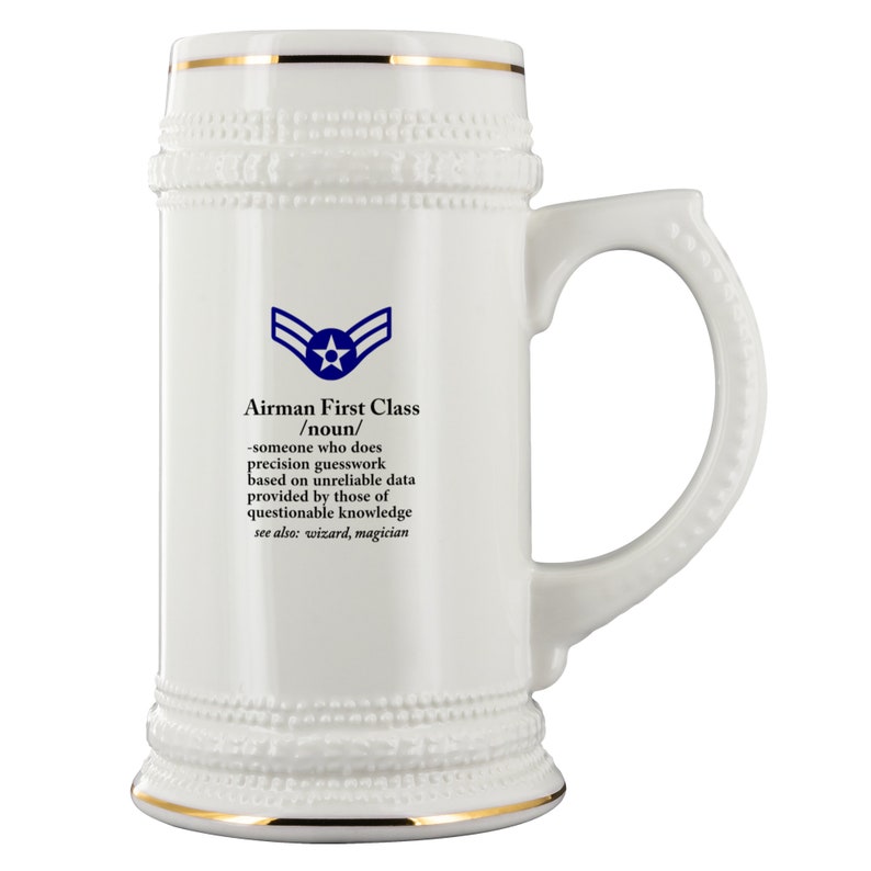 Air Force Airman 1st Class Beer Mug Airman Promotion Gift - Etsy