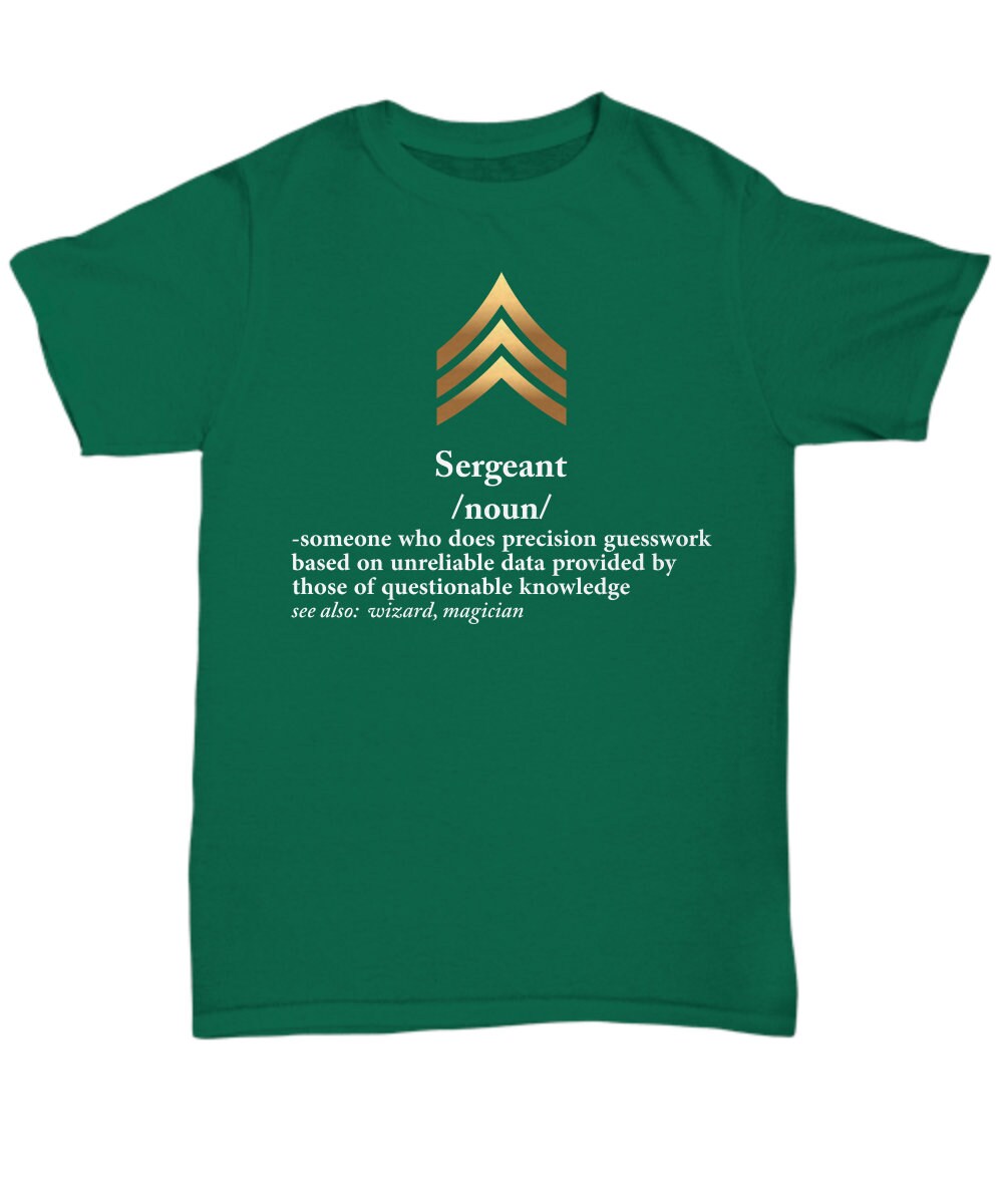 US Army Sergeant Tshirt Gift Army Sergeant E-5 Gift - Etsy