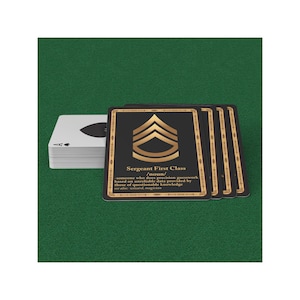 US Army Sergeant First Class Playing Cards, Sergeant Promotion or ...