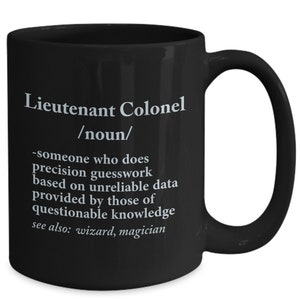 Lieutenant Colonel Officer Rank Definition Promotion Coffee Mug Gift ...