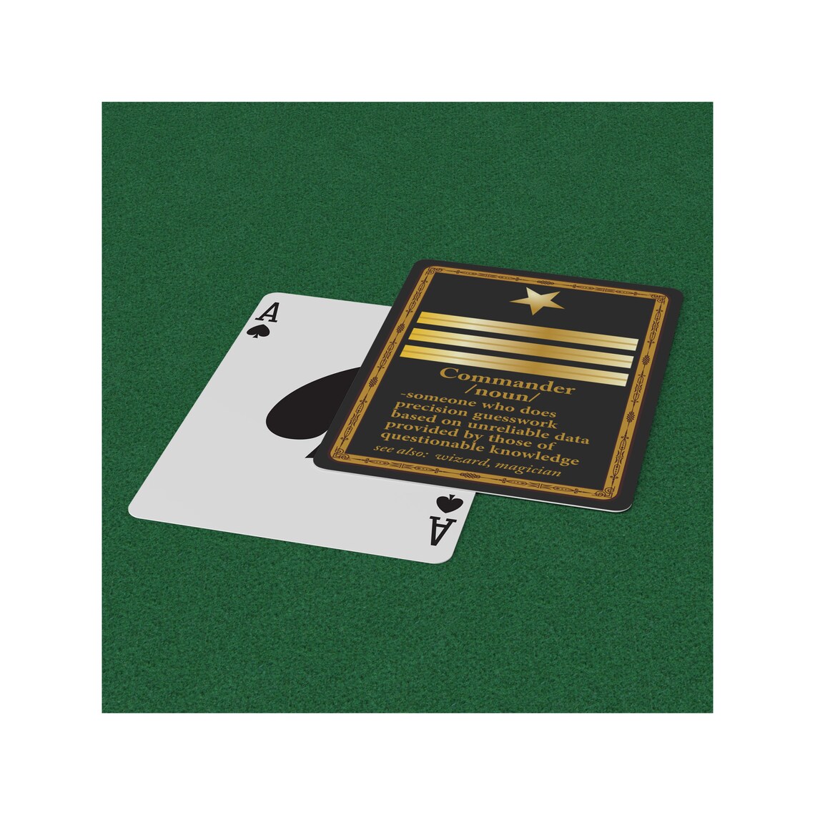 US Navy Commander Playing Cards Gift Naval Commander - Etsy