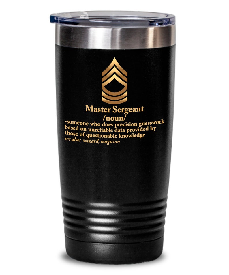 US Army Master Sergeant Coffee Tumbler Master Sergeant - Etsy