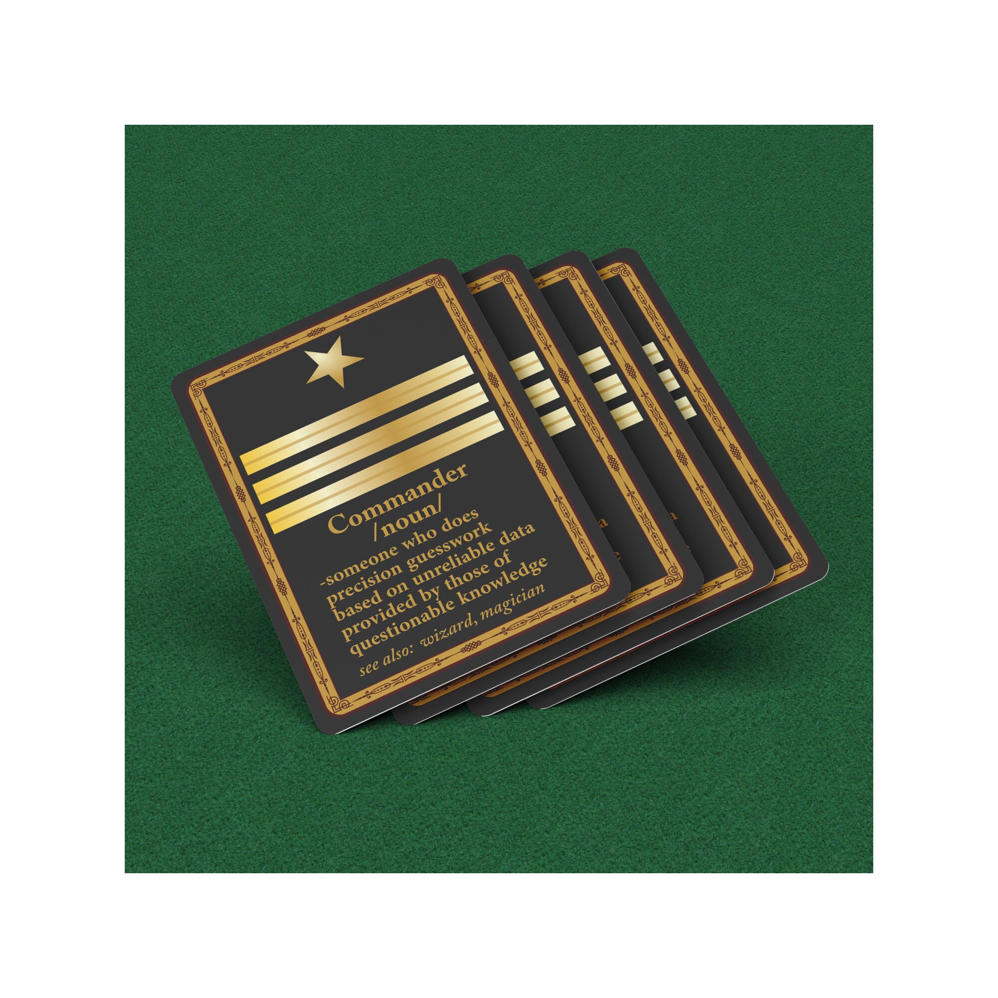 US Navy Commander Playing Cards Gift Naval Commander - Etsy