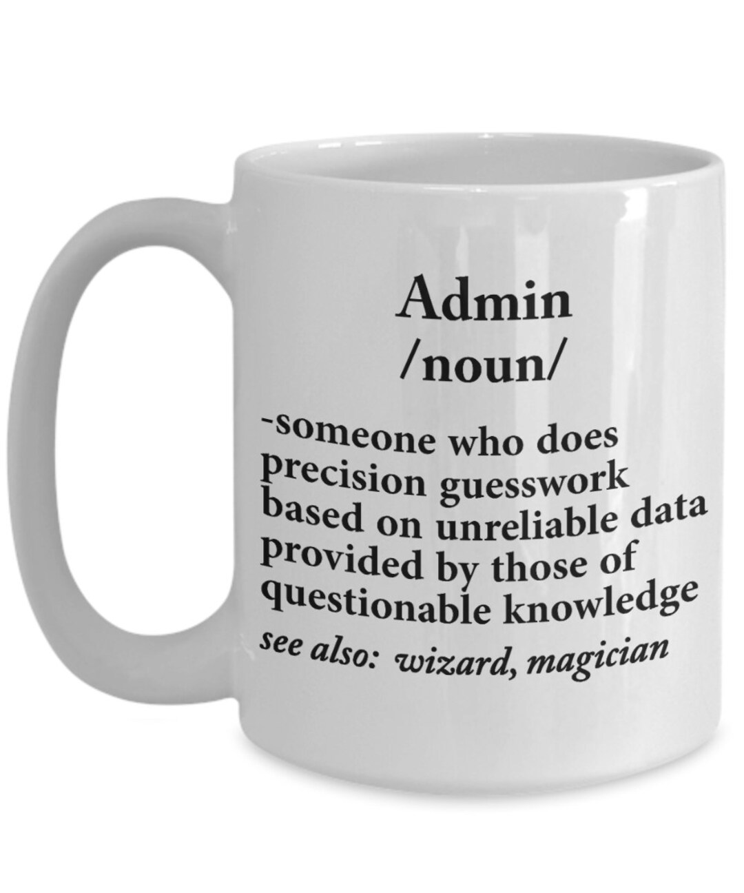 Admin Definition Administrator Coffee Mug Gift Coworker Gift Idea ...