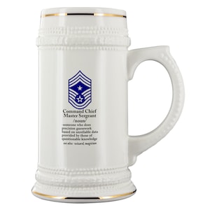 Command Chief Master Sergeant Beer Mug Command Chief Master Sergeant ...