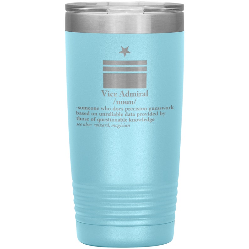 US Navy Vice Admiral 20oz Coffee Tumbler Mug Gift Naval Vice - Etsy