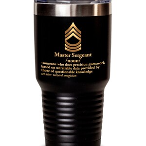 US Army Master Sergeant Coffee Tumbler - Master Sergeant Promotion Gift ...
