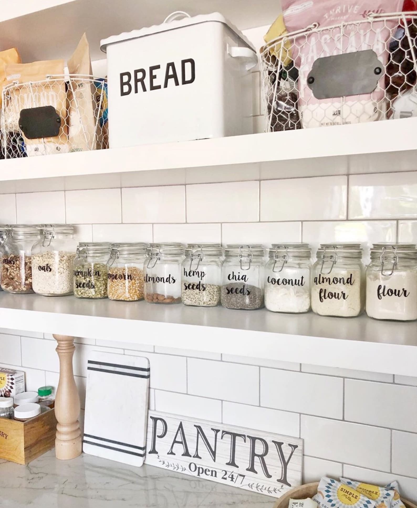 Pantry Labels // Pantry Stickers // Organization // Vinyl | Etsy