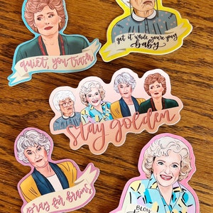 Golden Girls Sticker Set, Golden Girls Art, Golden Girls Gift, Hand ...