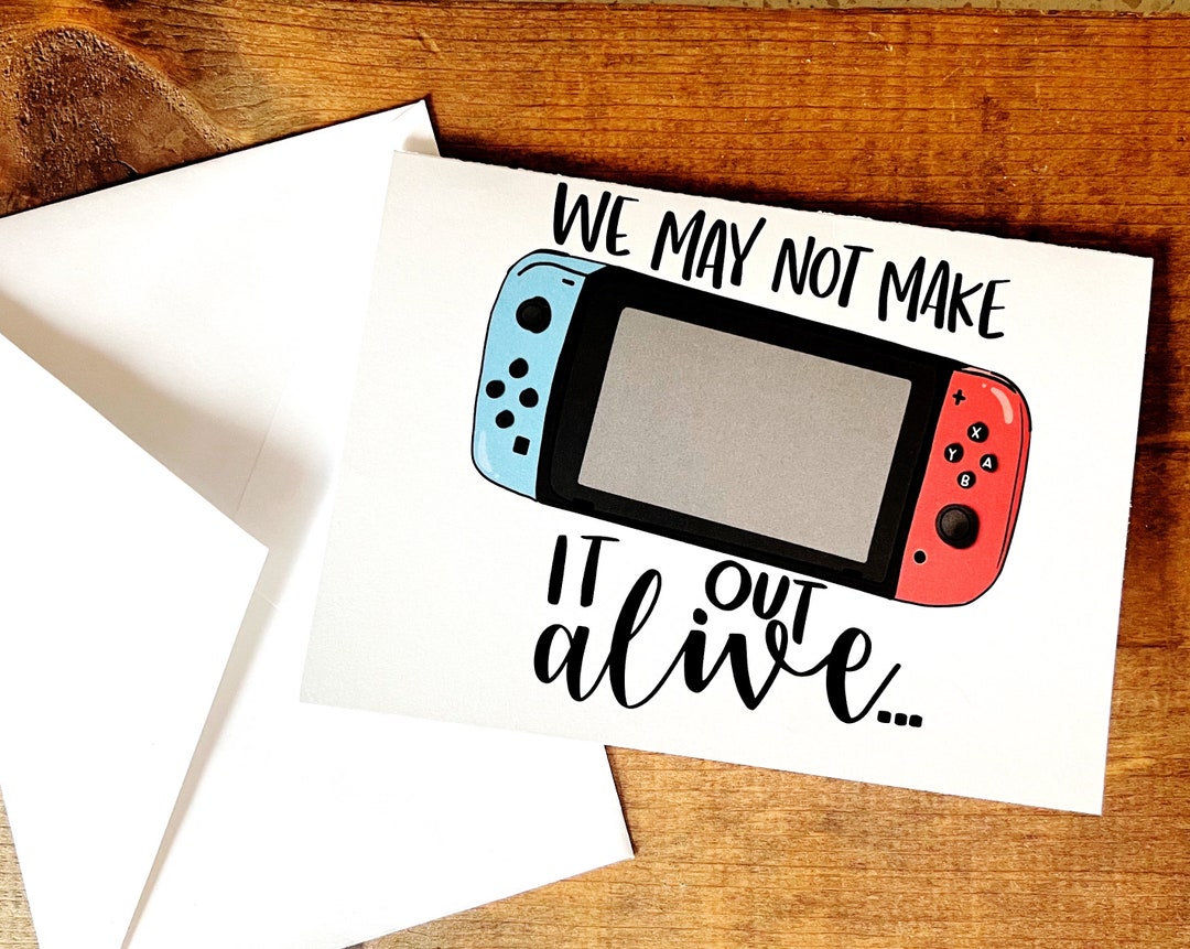 Funny Greeting Card, I Love You Card, Hanson Fan Card, Gamer Greeting ...