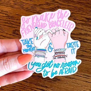 Friendship Bracelet Vinyl Sticker, Midnights Sticker, Swiftie Gift ...