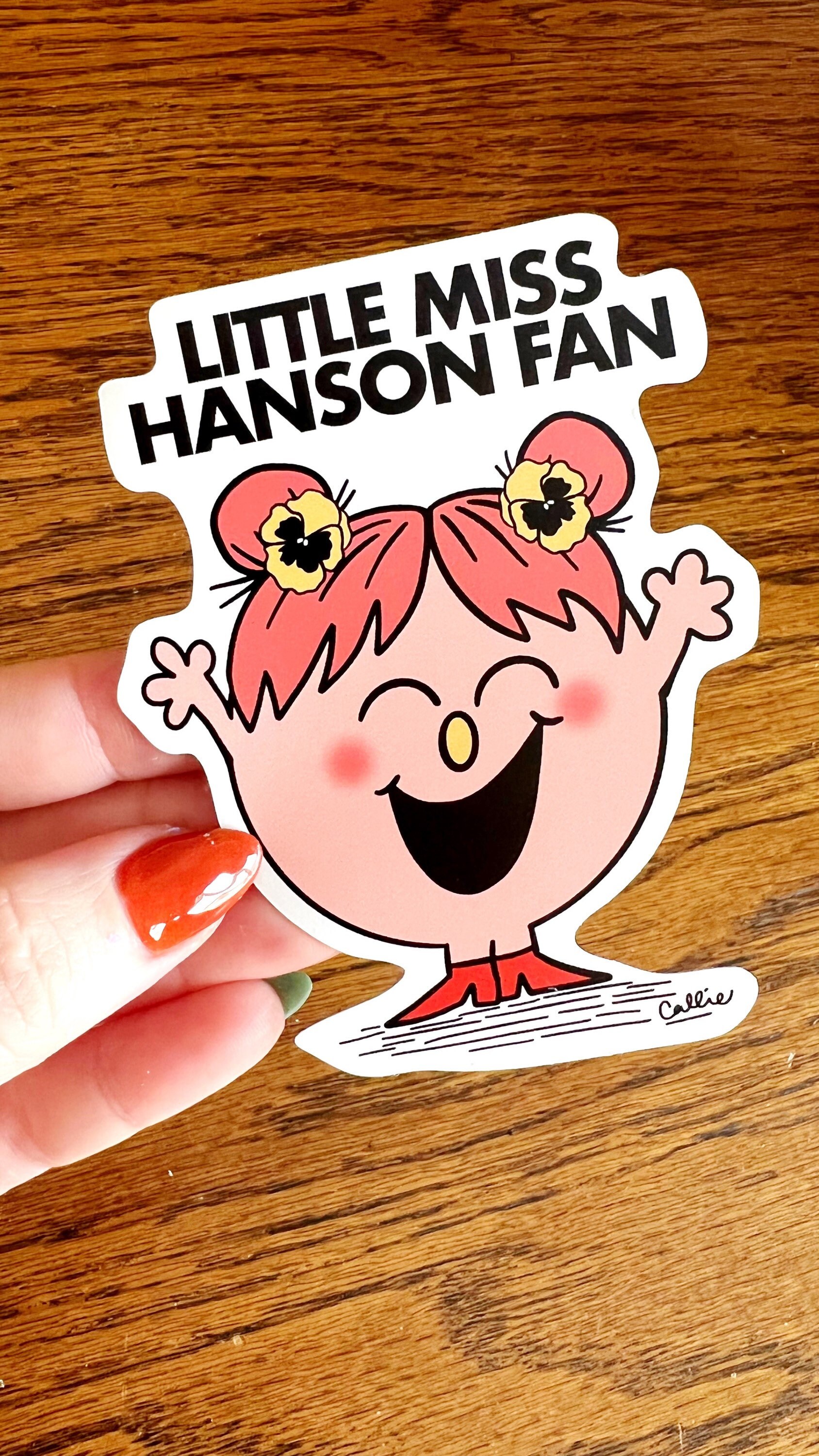 Little Miss Hanson Fan Sticker, Hanson Sticker, Hanson Vinyl Sticker ...