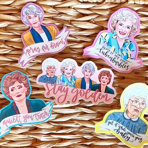 Golden Girls Sticker Set, Golden Girls Art, Golden Girls Gift, Hand ...