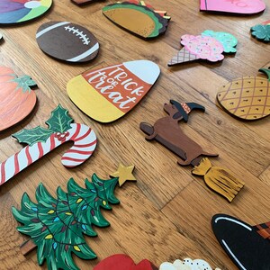 INDIVIDUAL Door Hanger Attachments, Interchangeable Welcome Sign Pieces ...