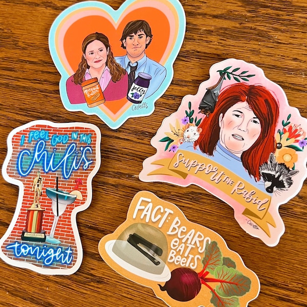 The Office Stickers - Etsy