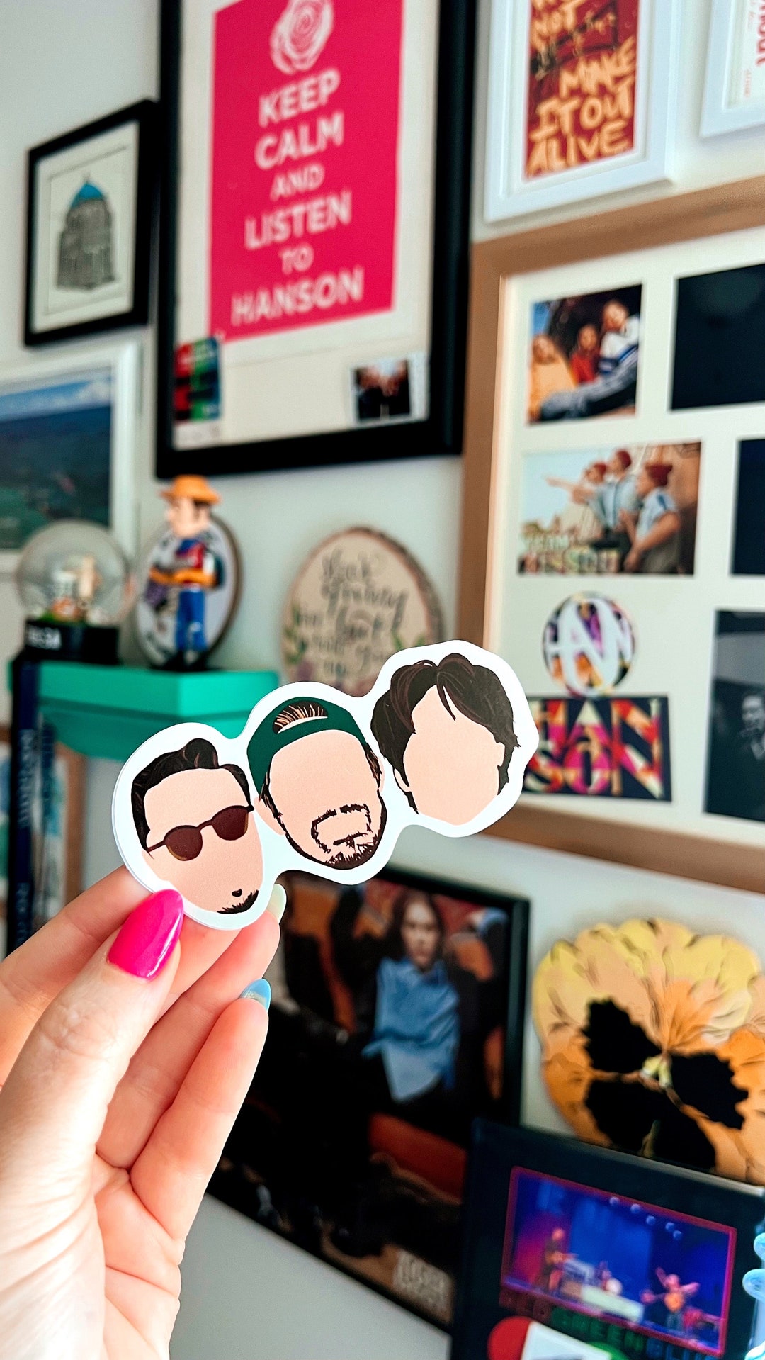 Hanson Die Cut Stickers, Hanson Fan Vinyl Sticker, Hanson Planner ...