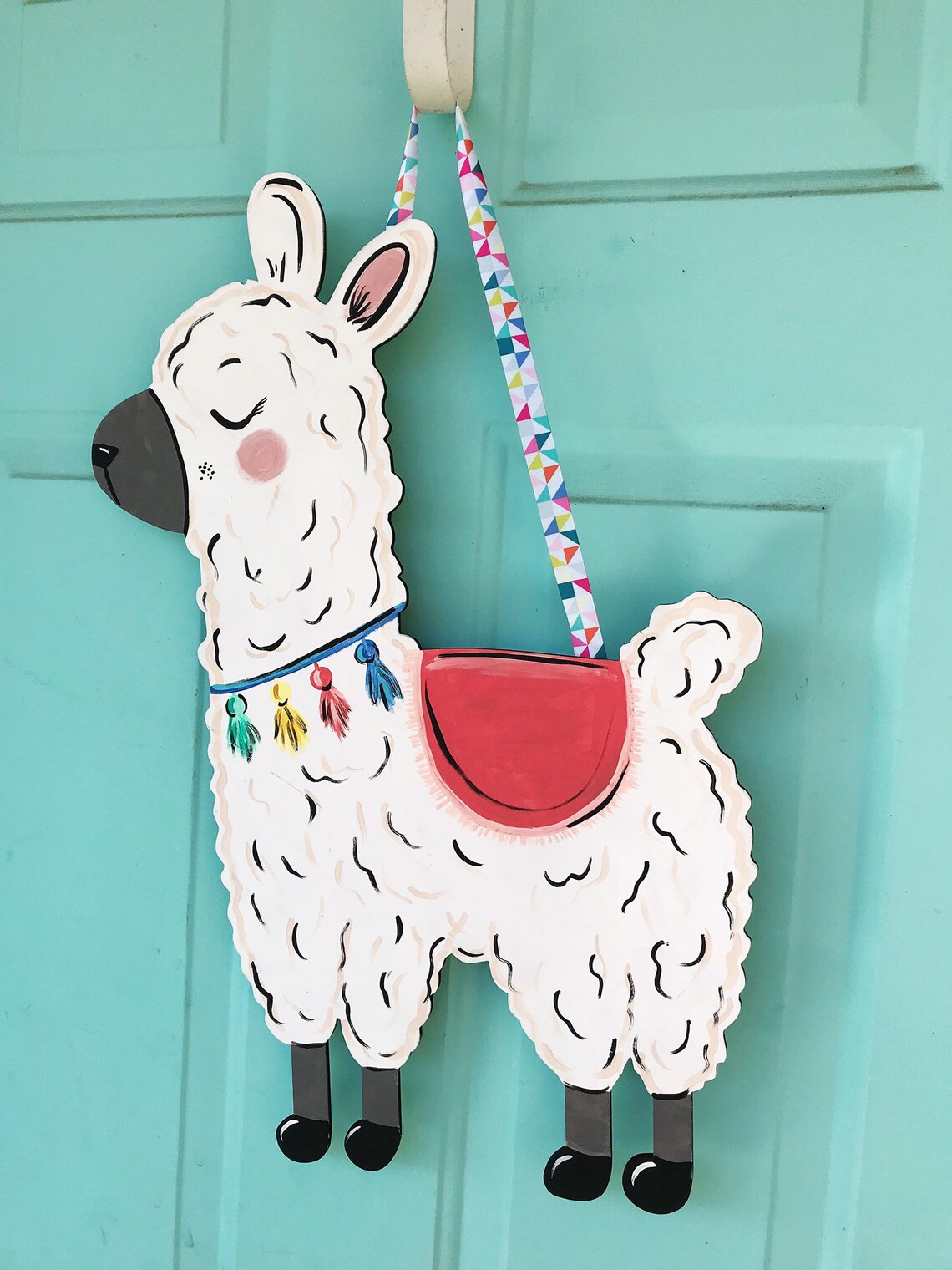 Llama Door Hanger Teacher Door Hanger Teacher Gift Last - Etsy