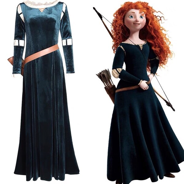 Merida Dress Adult - Etsy