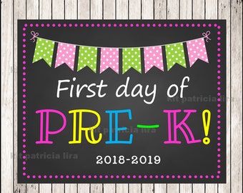 First day of pre k | Etsy