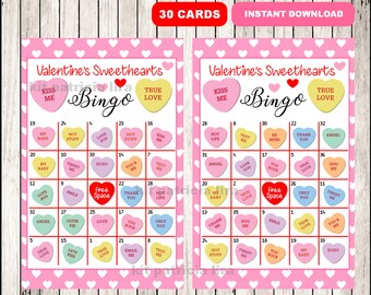Valentine bingo | Etsy