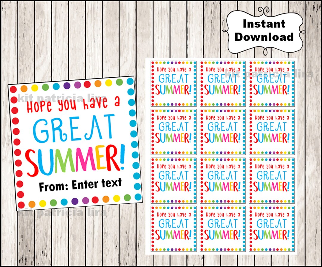Have a Super Cool Summer, Frozen Ice Pop Tag,editable End of School ...