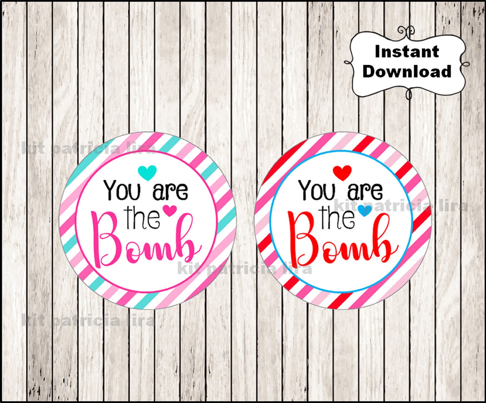 Printable You're the Bomb Bath Bomb Gift Tag - Etsy