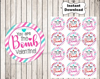 You're the Bomb Bath Bomb Printable Gift Tag - Etsy