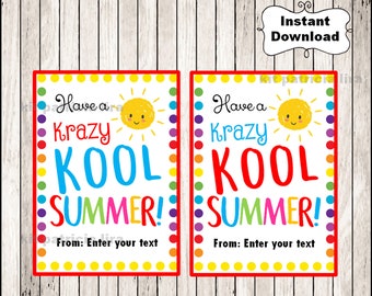 Have a COOL Summer Card End of the School Year Card - Etsy