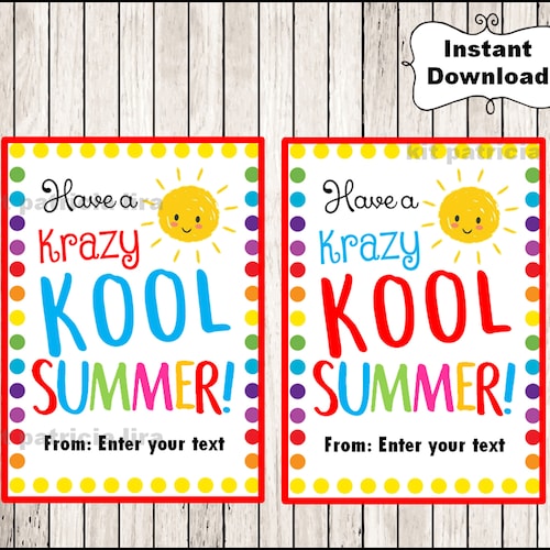 Popcorn Summer Tag End of School Year Gift Tags Teacher Tags - Etsy