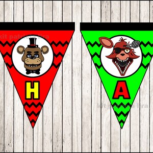 Five Nights at Freddys banner instant download Five Nights | Etsy