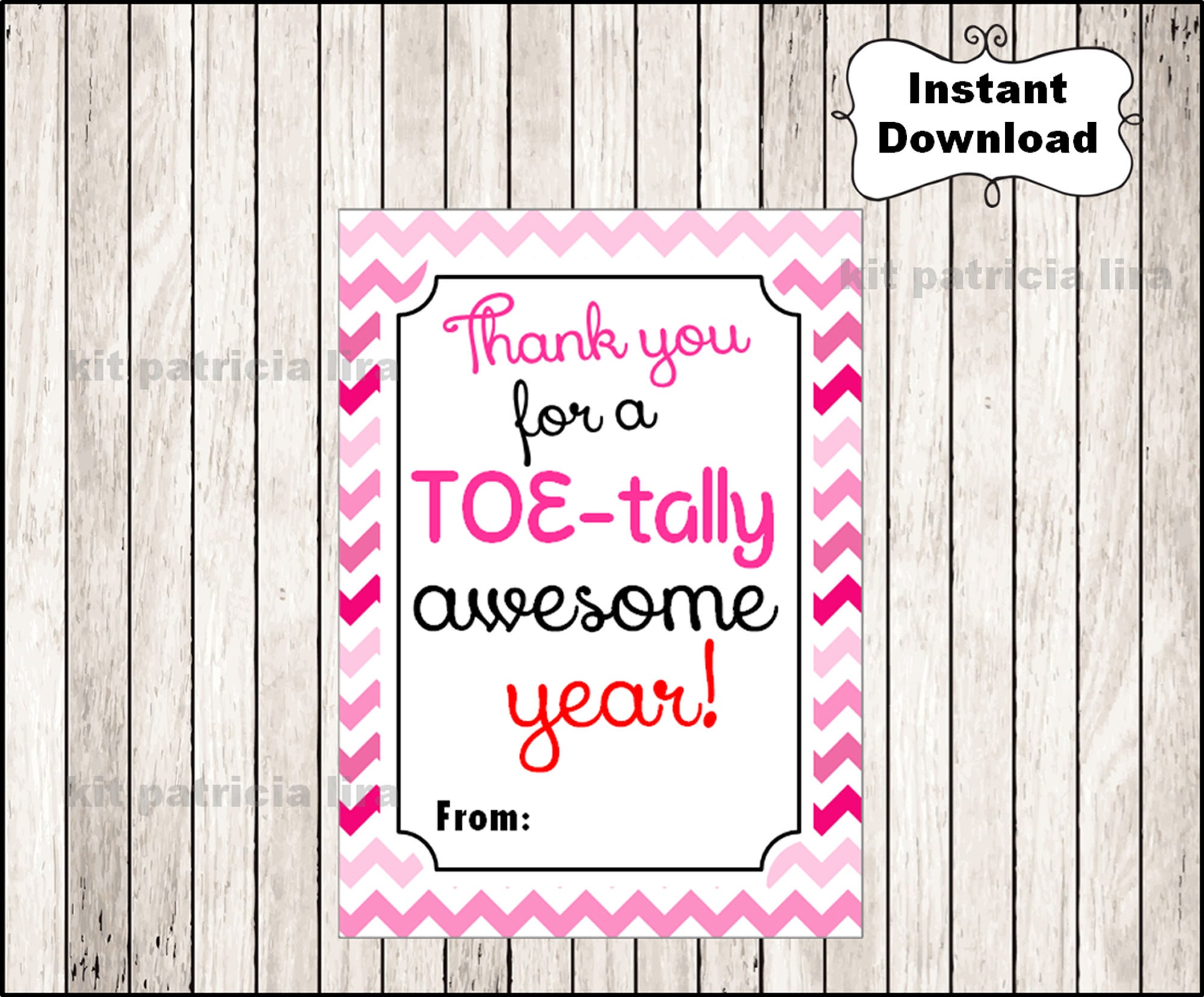 Tote-ally Awesome Year! Tote Bag Gift Tags, Great for Teacher ...