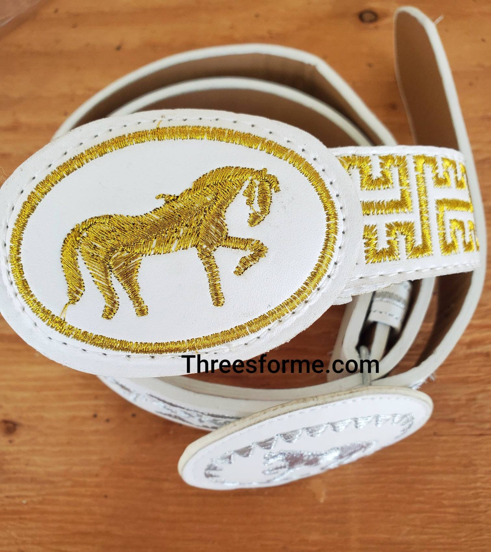 Charro Belt: Baptism Charro Outfit Belt White and Silver | Etsy Canada