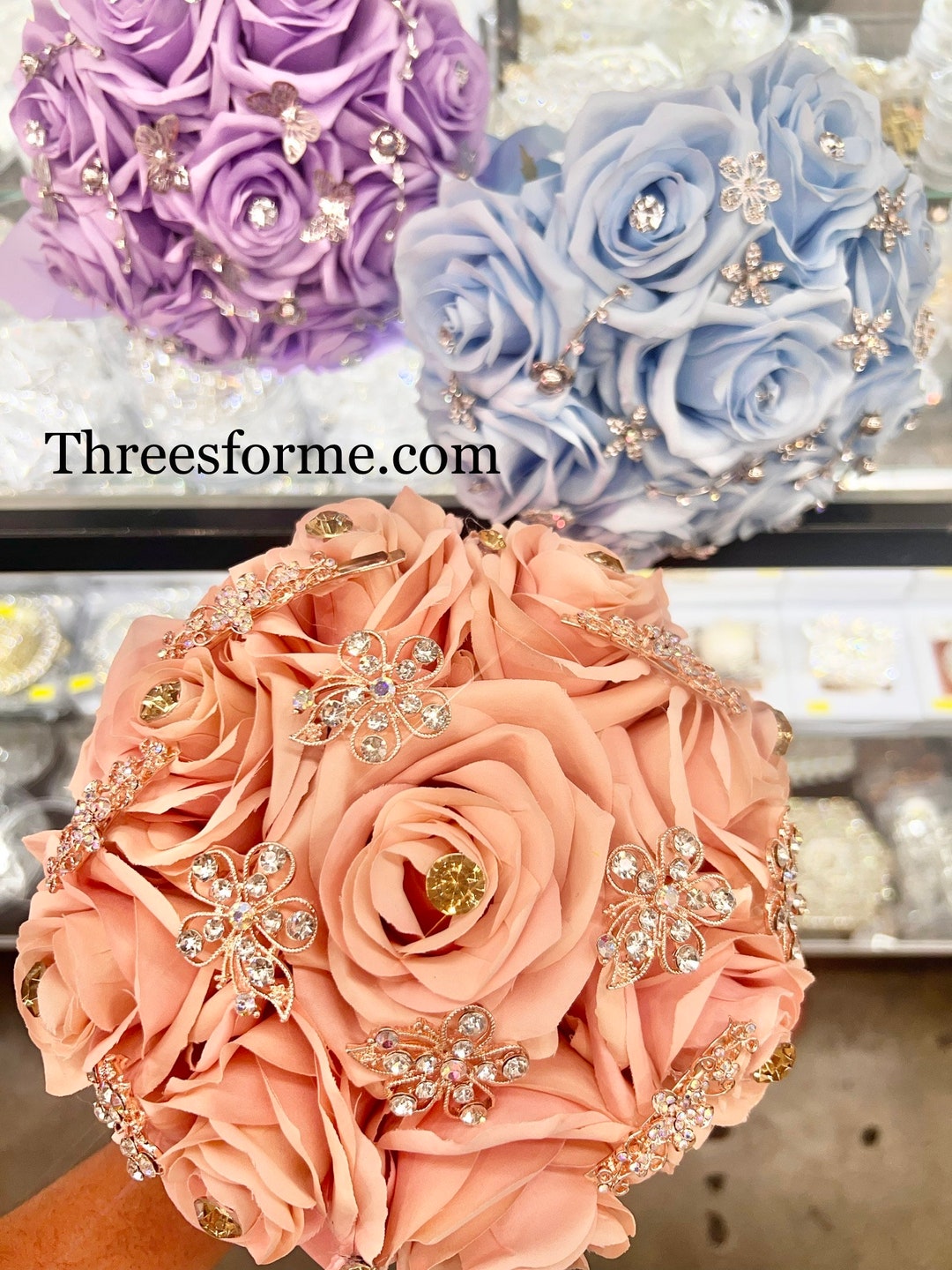 Ramos Chico/ Small Bouquet -ramo Para Presentacion- Quinceañera 15 Ramo ...