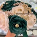 Emerald Green With Gold Ramo/ Sweet 16 Ramos Emerald Green - Etsy