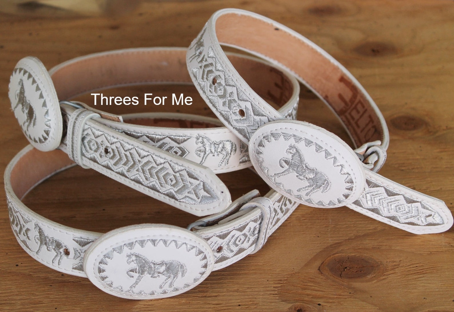 Charro Belt: Baptism Charro Outfit Belt White and Silver | Etsy Canada