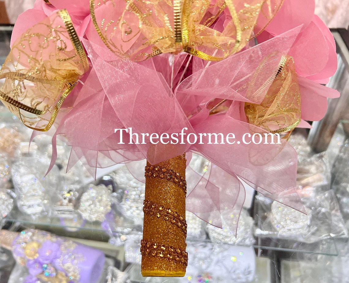 Ramos De Quinceañera/ Sweet 16 Bouquet Ramos En Color Palo De Rosa ...