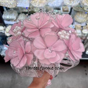 Ramo Baby Pink- Ramo Pop Pink- Ramo Rosa Pastel De Quinceañera Ramo En ...