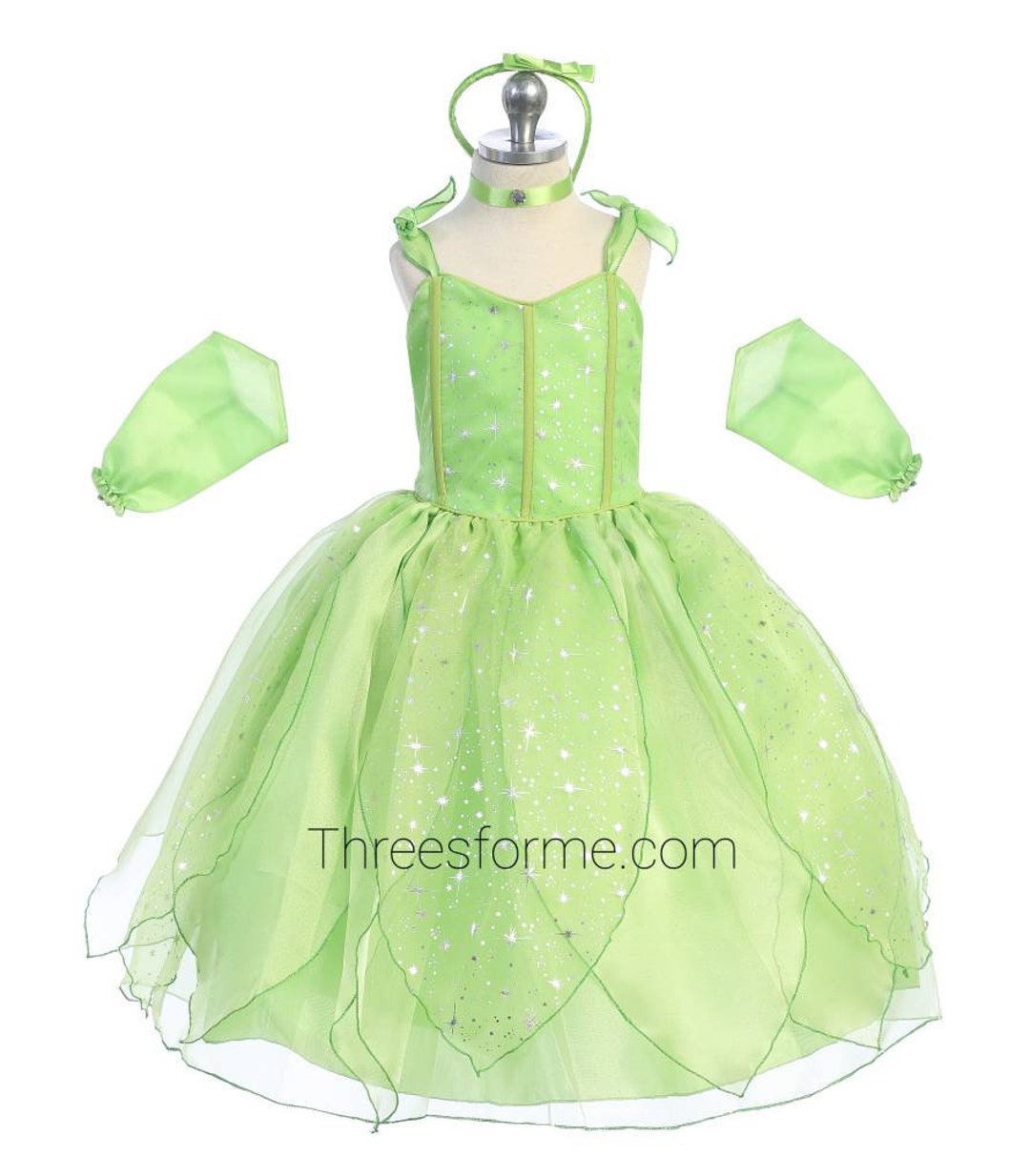 Green Dress- Princess Dress-birthday Dress- Costume Dress- Green Dress ...