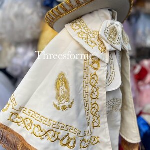 Capa De Charro- Capa Para Charro De Bautizo- Capa Bordada Ivory Para ...