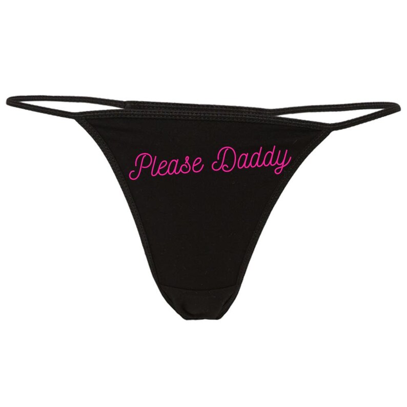 Please Daddy Thong Naughty Panties Lingerie Ddlg Panties Etsy