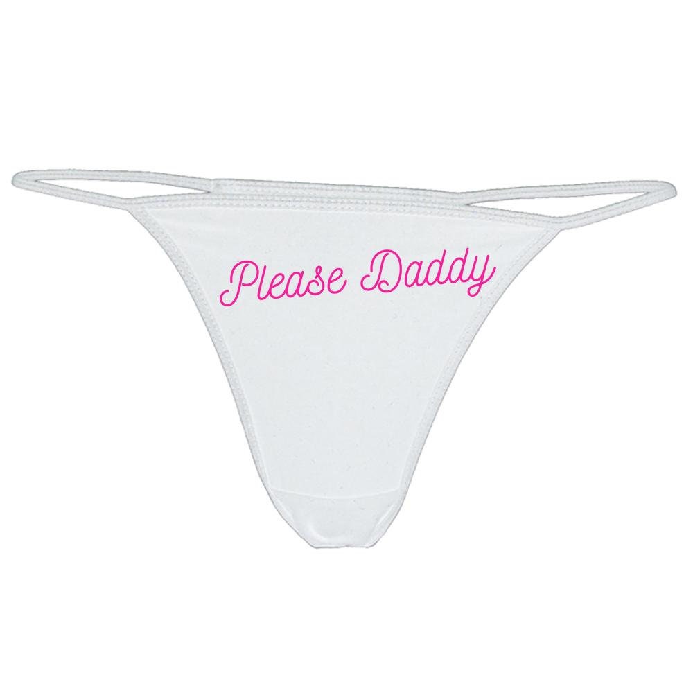 Please Daddy Thong Naughty Panties Lingerie Ddlg Panties Etsy